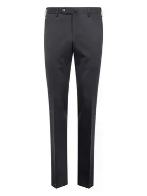 PT TORINO Straight-cut Trousers - Black