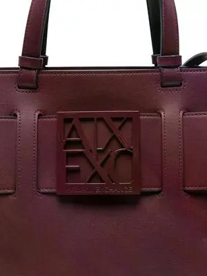 Armani Exchange Logo Plaque Tote