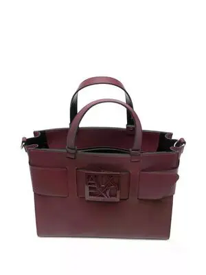 Armani Exchange Logo Plaque Tote