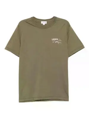 Lacoste Graphic-print Cotton T-shirt - Green