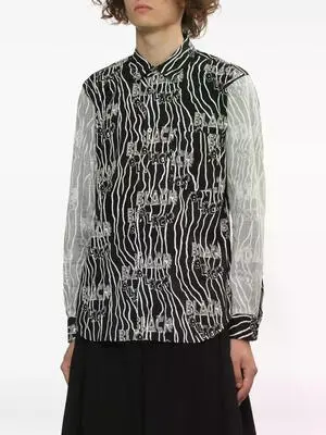 Comme Des Garçons Print Long-sleeve Shirt