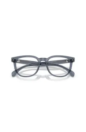 Moncler 50mm Square Optical Glasses - Blue