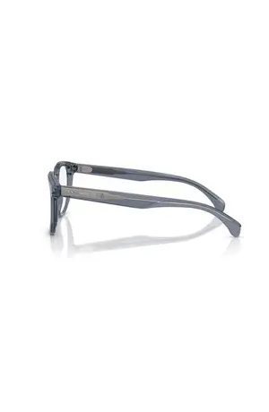 Moncler Tortoiseshell Full Rim Square Eyeglasses - Blue
