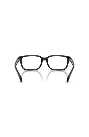 Moncler 55mm Rectangle Optical Glasses - Black