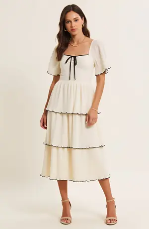 Modenaire Tie Detailed Dresses