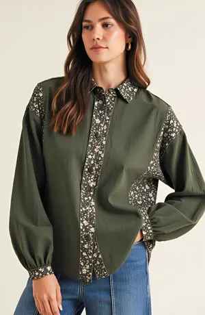 MODENAIRE Long Sleeve Button-up Shirt