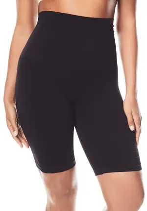 SECRET SOLUTIONS Instant Shaper Thigh Slimmer Medium Control - Black
