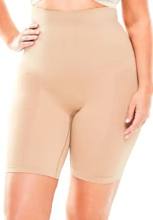 SECRET SOLUTIONS Tummy And Thigh Medium-control Instant Shaper - Nude