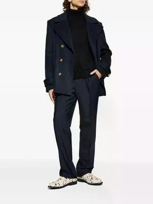 Etro Darted Wool Trousers - Blue