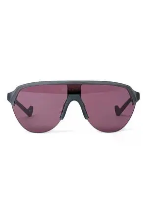 DISTRICT VISION Logo-detail Sunglasses - Grey