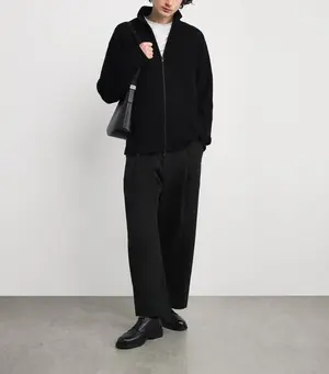 Studio Nicholson Cotton Twill Pleated Trousers - Black