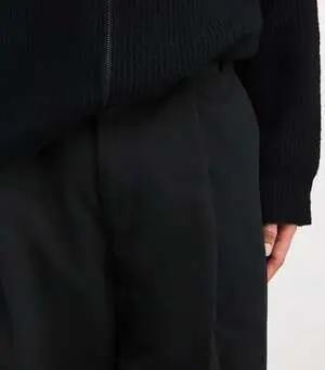 Studio Nicholson Cotton Twill Pleated Trousers - Black