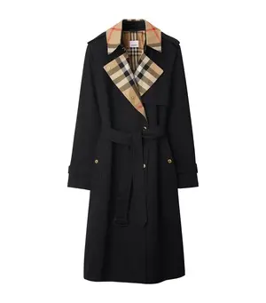 Burberry Checked Coats For Women