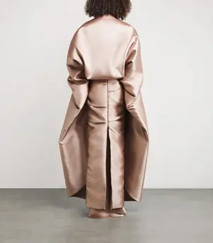 MARMAR HALIM Draped Mikado Gown