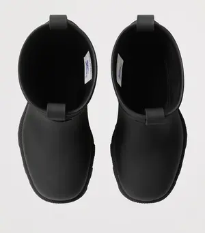 Burberry Rubber Nova Check Rain Boots - Black