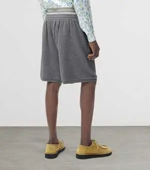 Loewe Waistband-detail Wool-blend Shorts
