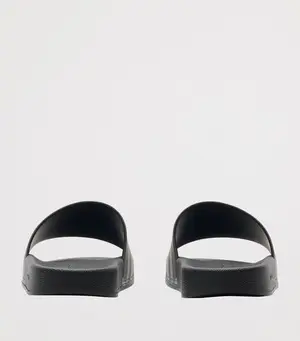 Burberry Checked Slides - Brown