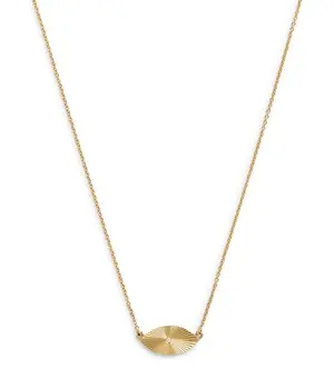 JENNIFER MEYER Yellow Diamond Evil Eye Necklace - Gold