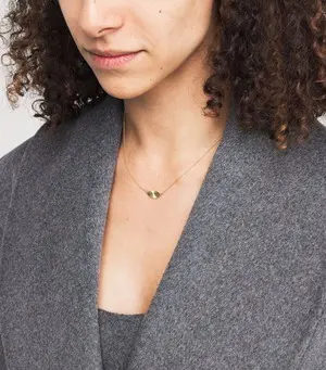 JENNIFER MEYER Yellow Diamond Evil Eye Necklace