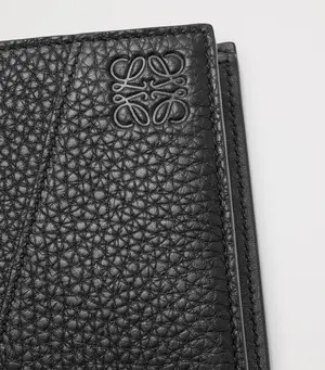 Loewe Grained Leather Puzzle Edge Wallet - Black