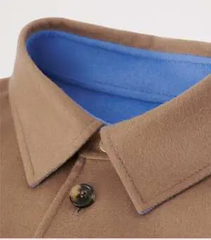 Loewe Wool-cashmere Anagram Overshirt - Brown