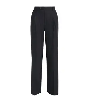 Sandro Pinstripe Embellished Trousers