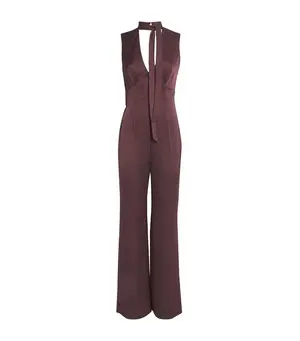 Claudie Pierlot Satin Jumpsuit - Purple
