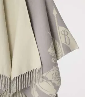 Burberry Wool-cashmere Ekd Cape