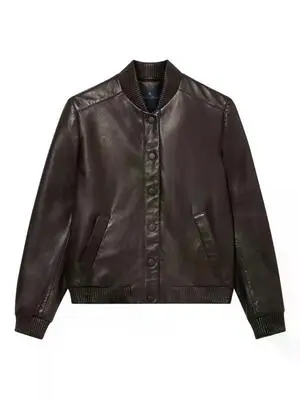 Brooks Brothers Leather Bomber Jacket