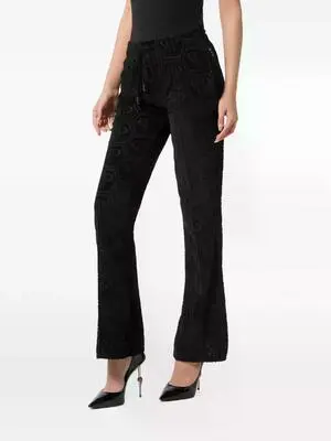 Philipp Plein Monogram Jacquard Track Pants - Black