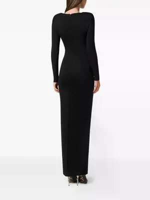 Philipp Plein Long-sleeve Side-zip Maxi Dress
