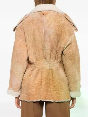 SALVATORE SANTORO Double-breasted Shearling Coat
