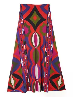 Emilio Pucci Collane Print Maxi Skirt