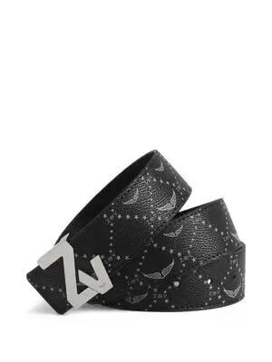 Zadig&Voltaire Monogram-pattern Belt - Black
