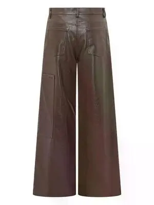 MSGM Leather Trousers