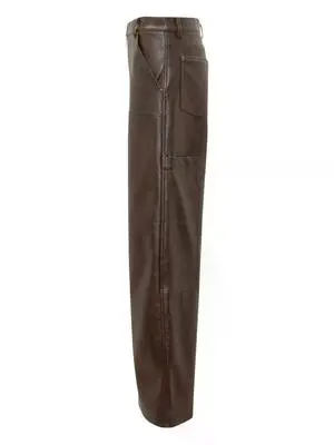 MSGM Leather Trousers