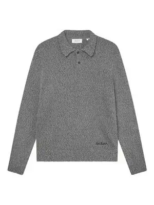 LES DEUX Cotton Polo Shirt - Grey