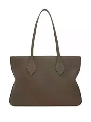 FERRAGAMO Medium Leather Tote Bag - Brown
