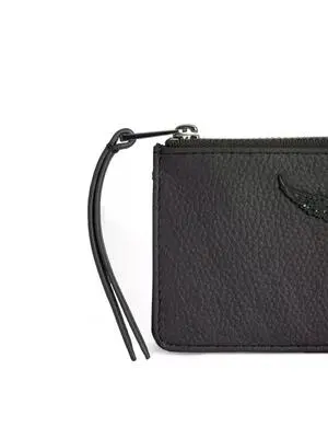 Zadig&Voltaire Wings-detail Top-zip Wallet - Black