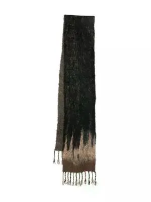 FENG CHEN WANG Gradient Tassels Scarf - Brown