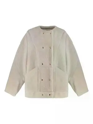 HALFBOY Buttoned Sheepskin Jacket - Neutrals