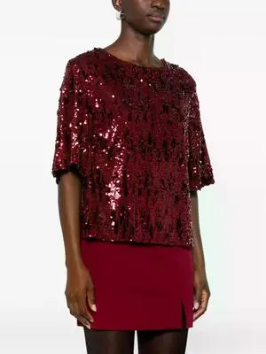 ANIYE BY Sequined Blouse - Red
