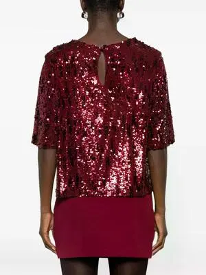 ANIYE BY Sequined Blouse - Red