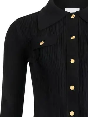 Patou Ribbed Wool Cardigan