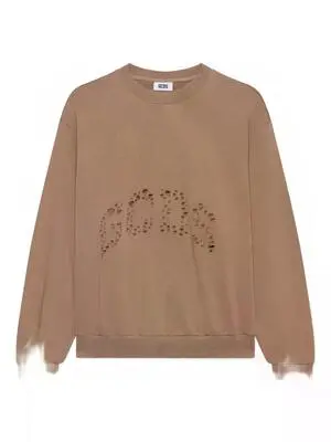 Gcds Logo-Embellished Sweatshirt Brown