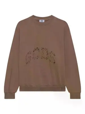 Gcds Logo-embellished Sweatshirt - Neutrals
