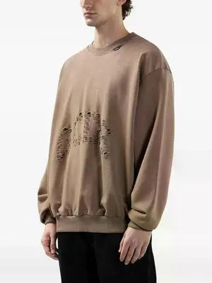 Gcds Logo-embellished Sweatshirt - Neutrals