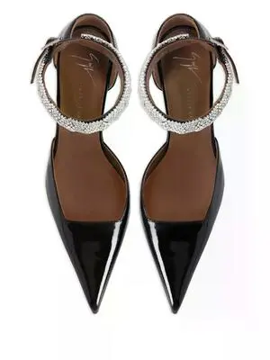 GIUSEPPE ZANOTTI 105mm Elenie Crystal-embellished Pumps - Black