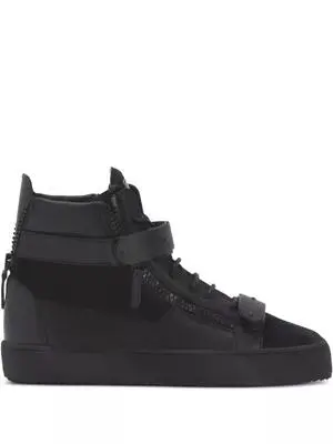 GIUSEPPE ZANOTTI Coby Matt Lace-up Sneakers - Black