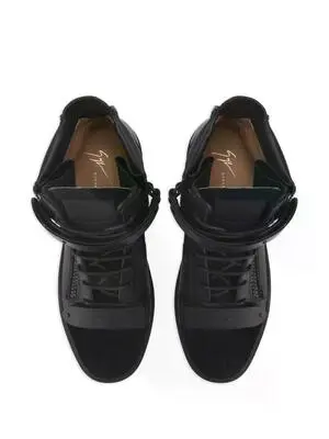 GIUSEPPE ZANOTTI Coby Matt Lace-up Sneakers - Black